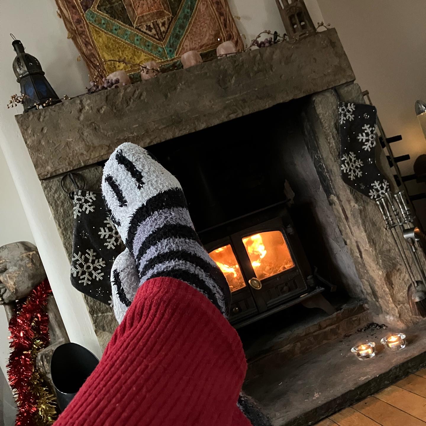 Brid's Cross Brewing - feet fire